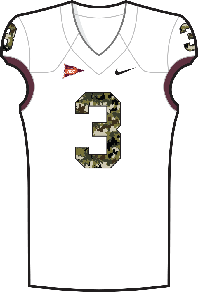 VT Football Jersey Bracket | The Key Play