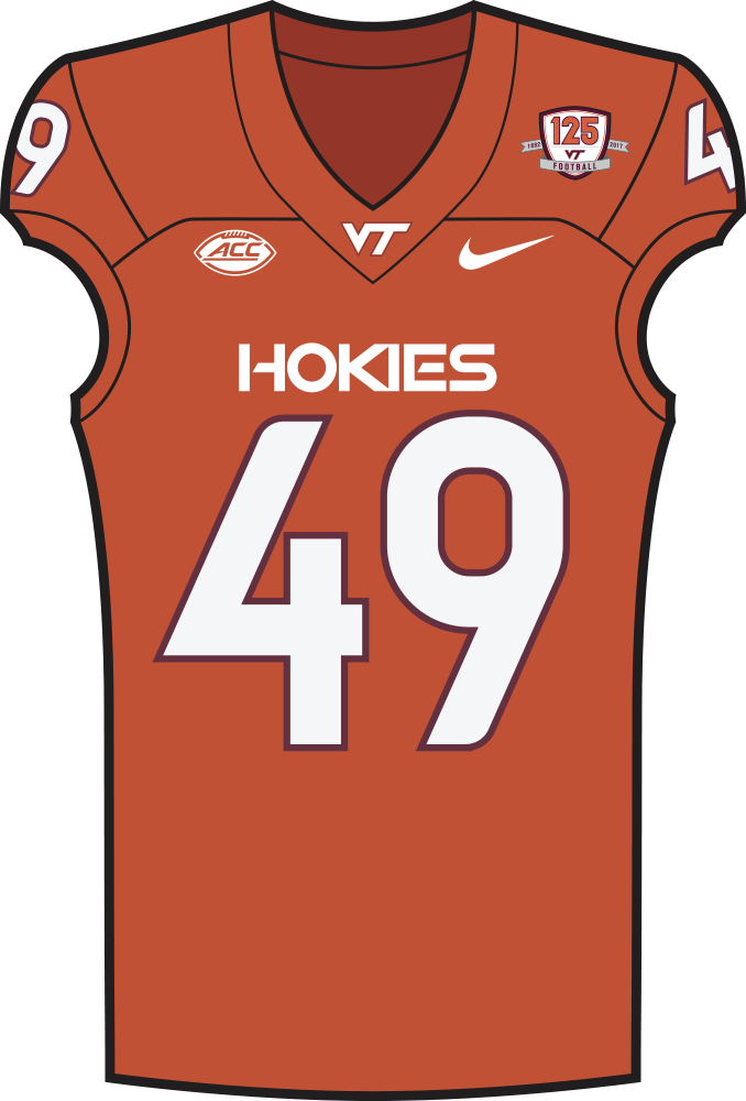 VT Football Jersey Bracket | The Key Play